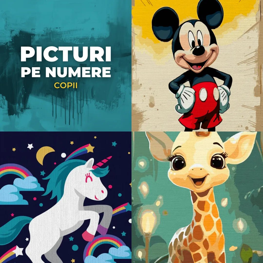 Pictura pe Numere Copii | Joc si Creatie Artistica | Pictorul Fericit ...