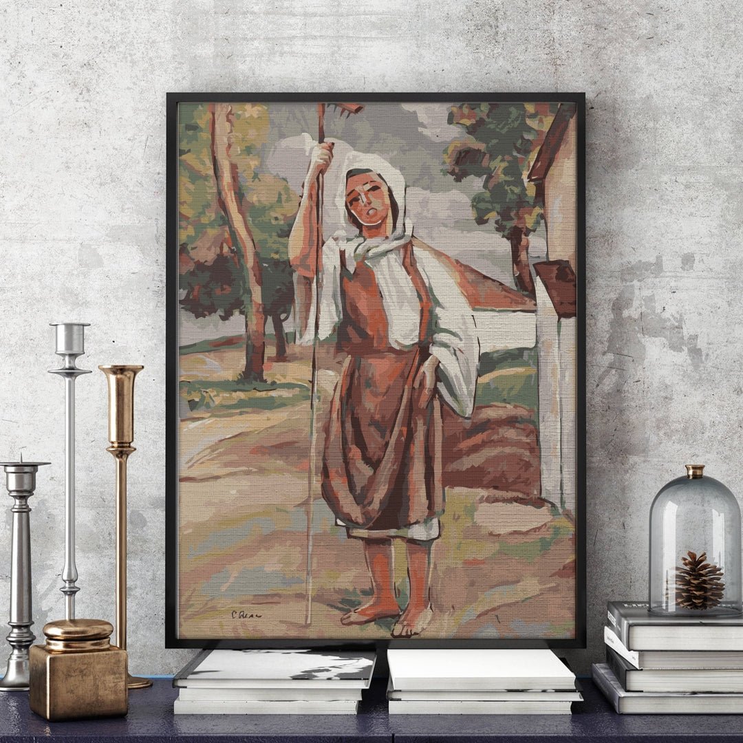 Country girl (Ţărăncuţă) - Pictură pe numere - Pictorul Fericit