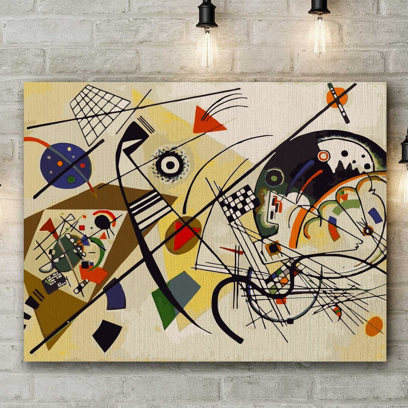 Pictura pe numere abstract | Design unic | Pictorul Fericit